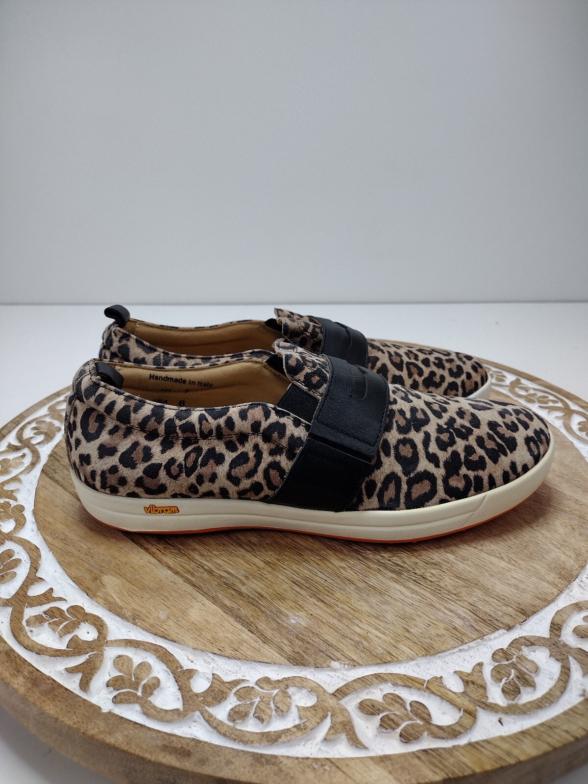 ROYAL ALBARTROSS LEOPARD PRINT SPIKELESS GOLF SHOES M… - Gem