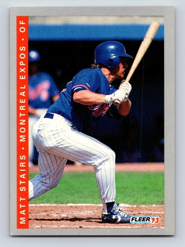 Matt Stairs Montreal Expos Outfielder Fleer 1993 Card 464 Sports ...