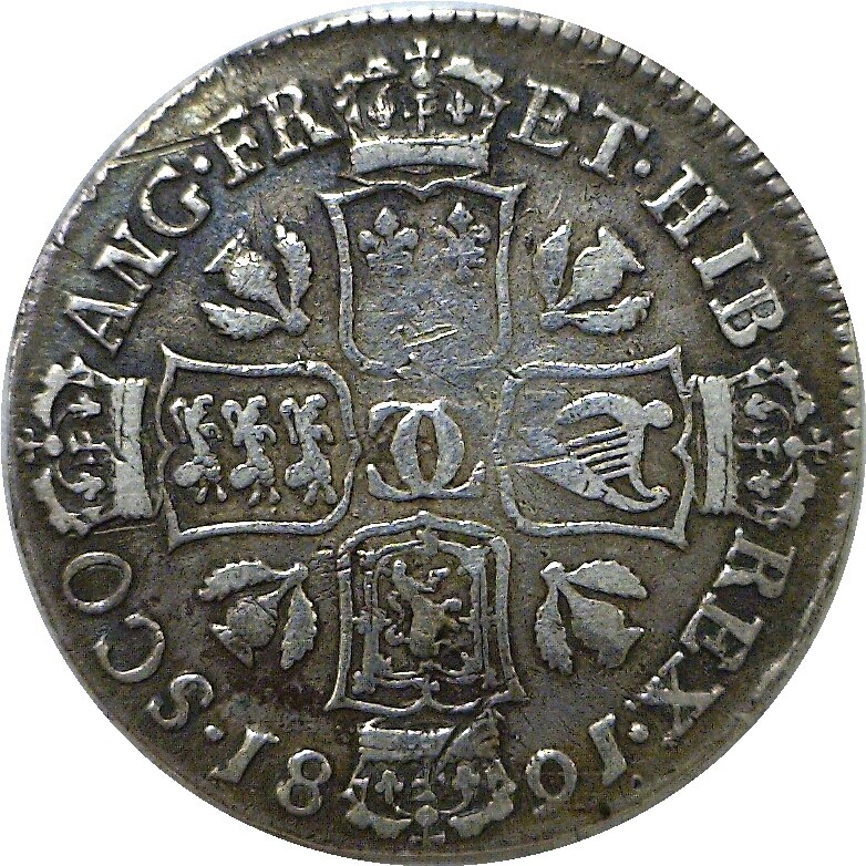 1681 Scotland Charles II Silver Merk (1/4 Dollar) Fine + Details KM ...