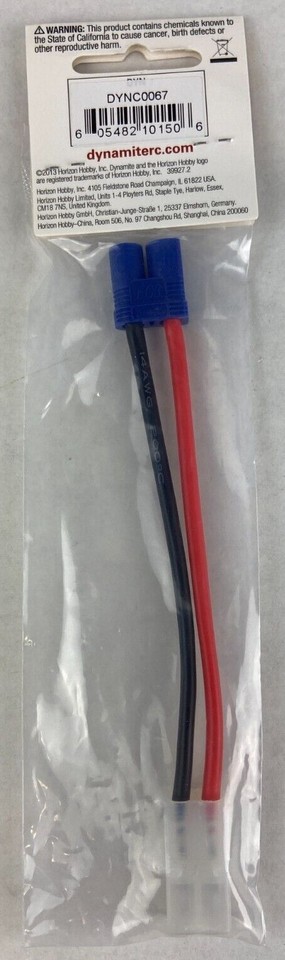 TAM Female to EC3 Device Charge Adapter Dynamite DYNC0067 Horizon Hobby ...