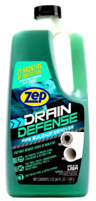 ZEP Drain Defense Pipe Build Up Remover - 64 oz. | eBay