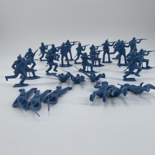 MPC Blue Civil War Union Army Men Plastic Battle Reenactment 2” Lot Of ...
