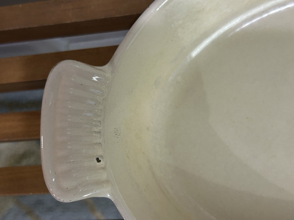 Vintage Le Creuset 28 Flame Orange Oval Casserole Roasting Dish Enamel ...