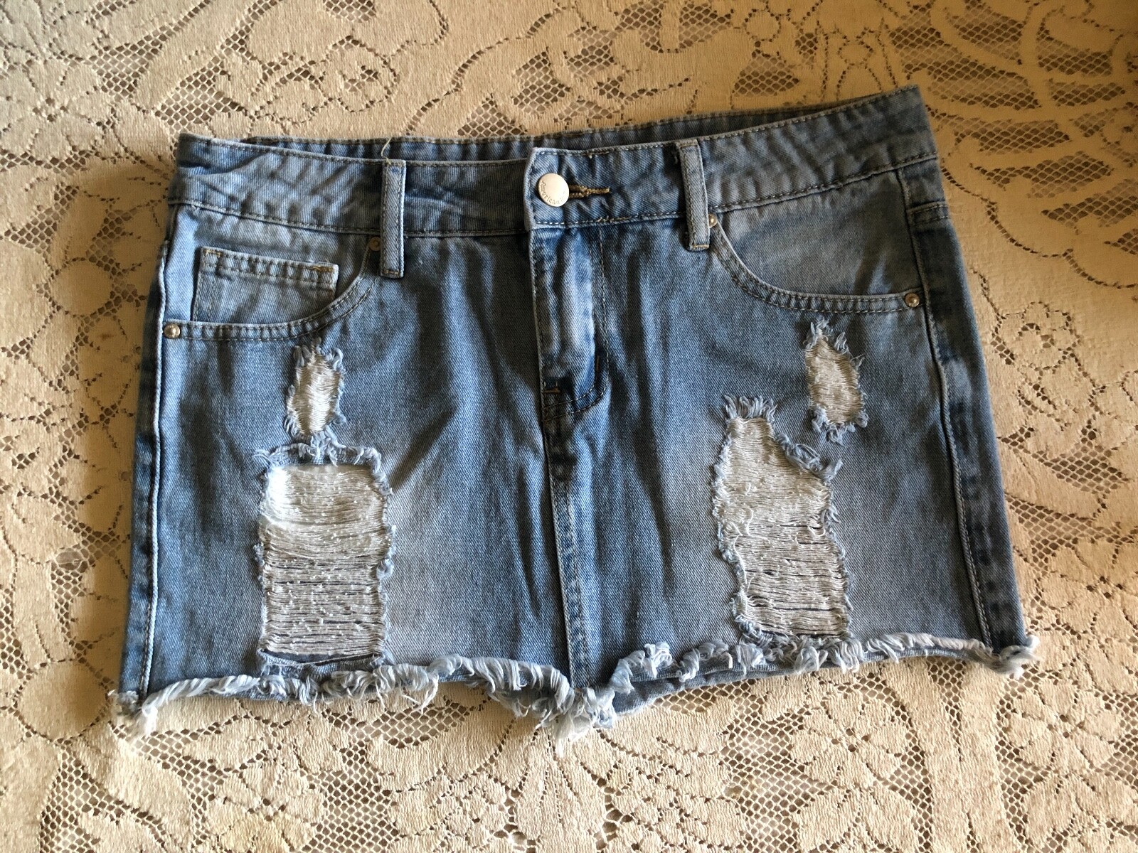 Y2k 90s vintage micro mini blue Grunge Denim skirt di… - Gem