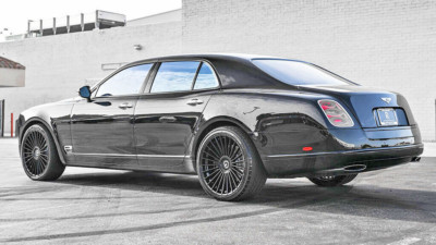 24” RF22 GLOSS BLACK WHEELS RIMS FOR ROLLS ROYCE WRAITH 24x9 & 24X10 ...