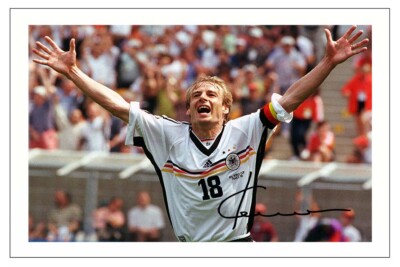 JURGEN KLINSMANN Signed Autograph PHOTO Fan Gift Print WEST GERMANY ...