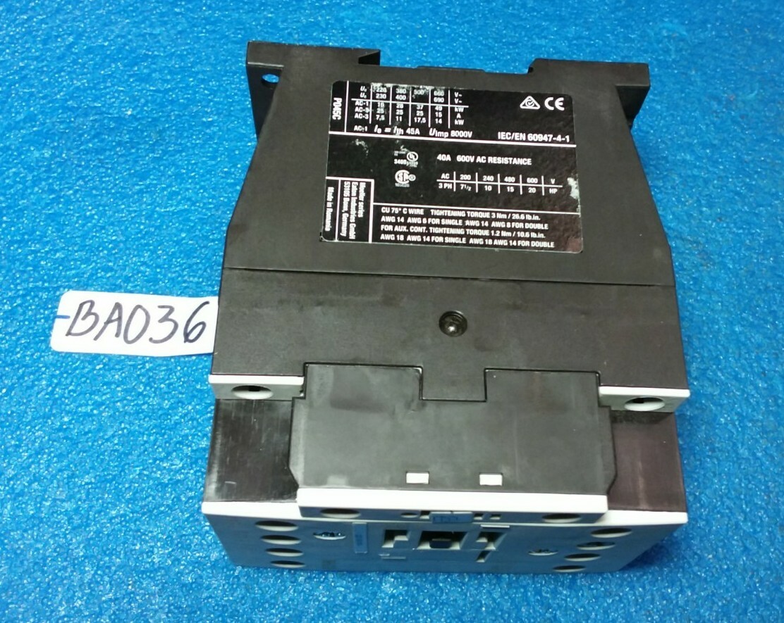 EATON DIL MP45-10 XTCF045C10 ( 110 - 130 VDC ) | eBay