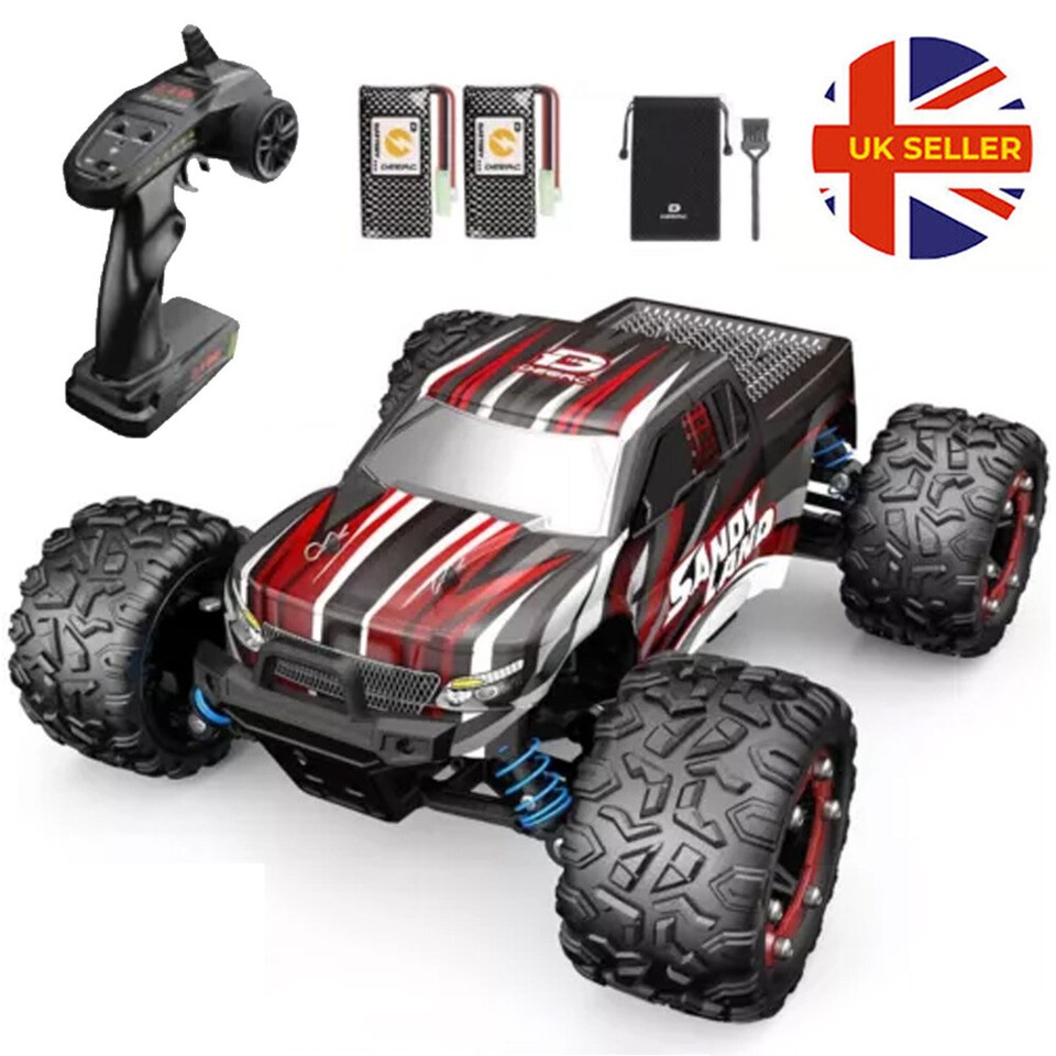 DEERC 9300 4WD RC Car 1/16 Scale High Speed 40KM/H RC Monster Truck 2 ...