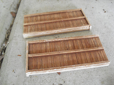Lot of 2 Plaster HO Scale boardwalk Panels Look | eBay