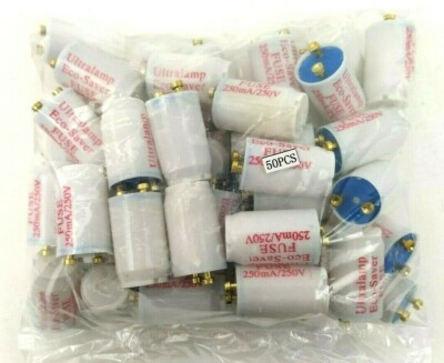 50 x New Fuses Ultralamp Eco-Saver For Fluorescent Tube - 250mA/250V | eBay