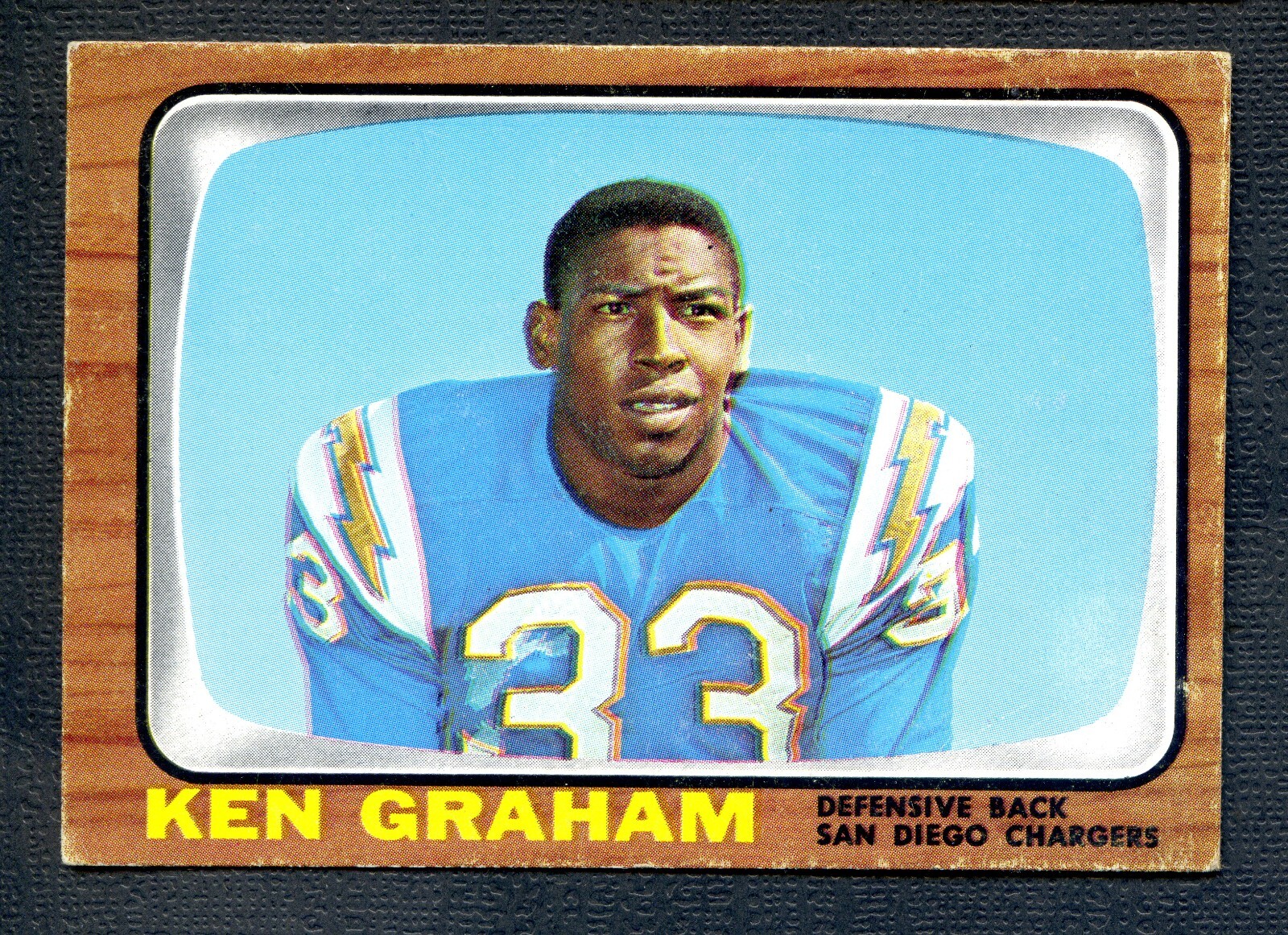 1966 Topps #123 Ken Graham - San Diego Chargers Vg/Ex+ | eBay