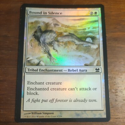 Bound in Silence FOIL MTG card. Image is of actual card | eBay Australia