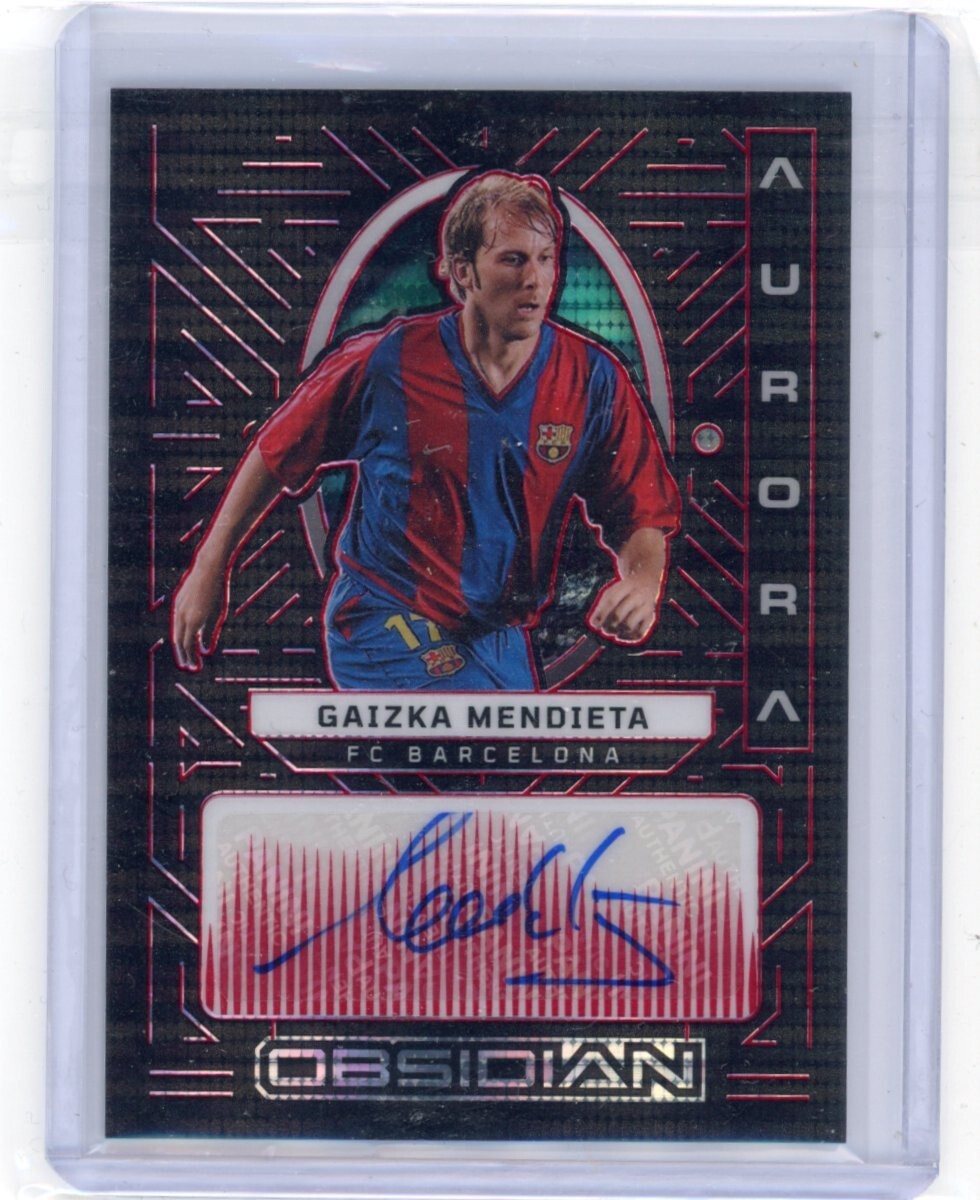 Gaizka Mendieta 2022-23 Obsidian Aurora Electric Etch Red Pulsar Auto ...