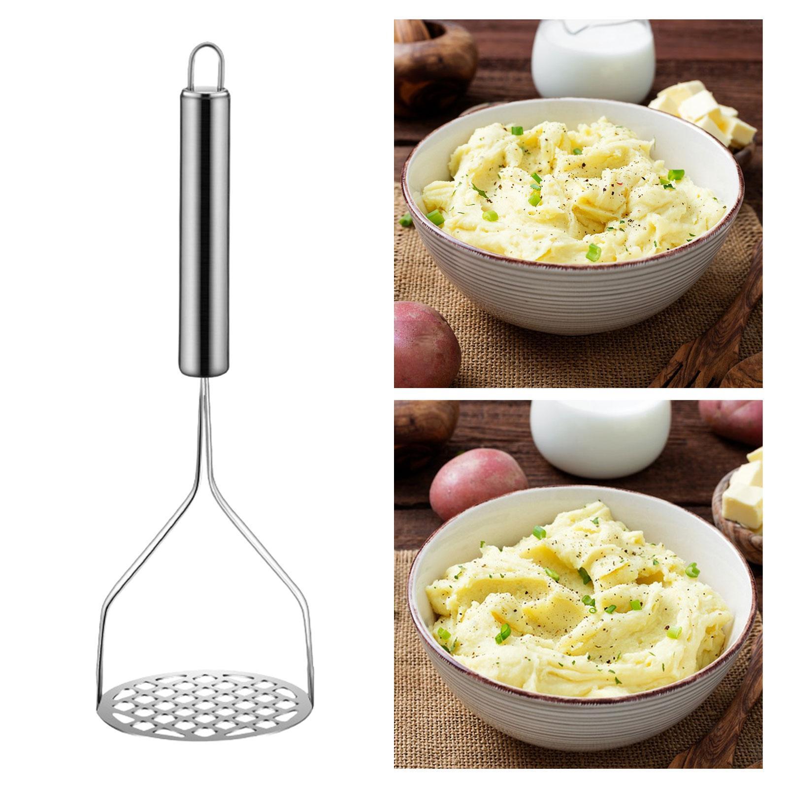 Potato Masher and Ricer Heavy Duty Hand Press Masher Garlic Masher ...