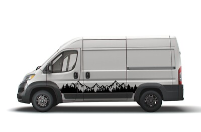 Mountains decals stickers graphic design vinyl kit for Dodge ProMaster ...