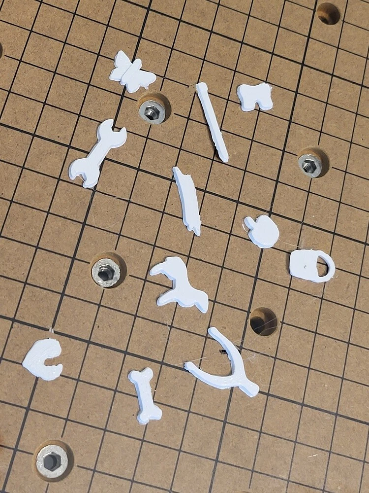 Operation Game Board Pieces