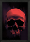 Skull in Red Shade Framed Wall Art Poster Canvas Print Picture | eBay