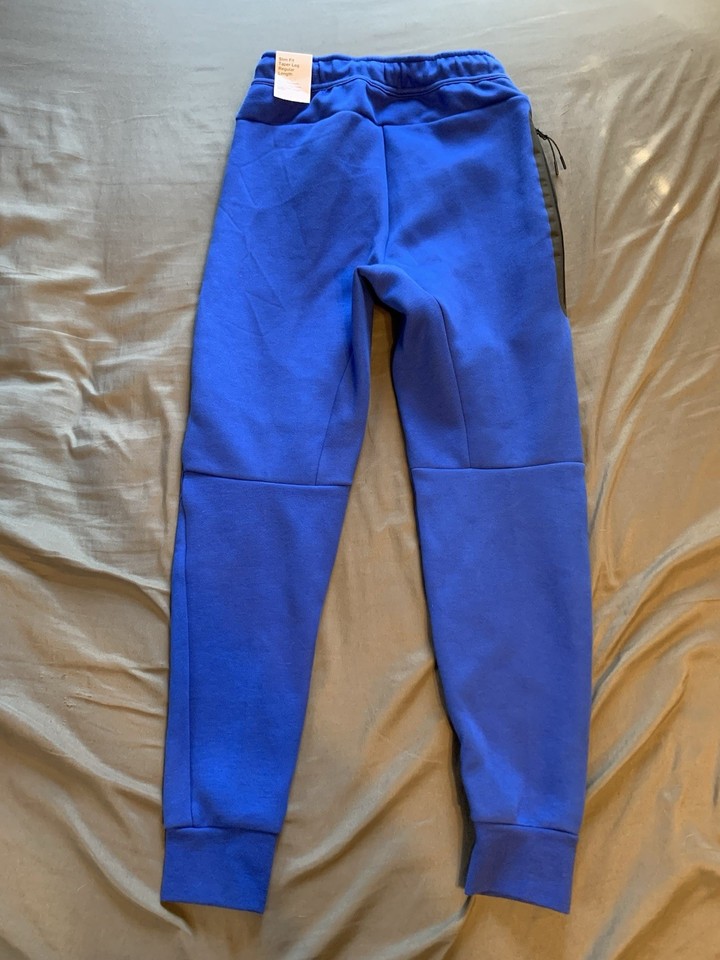 NWT Nike Tech Mens Fleece Jogger Royal Blue Black HV0959-480 Brand New ...