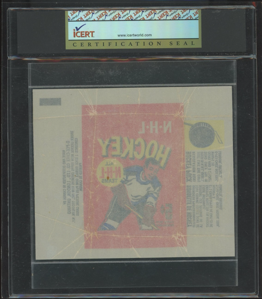1966-67 TOPPS OPC O-PEE-CHEE Hockey Wax Wrapper Bobby Orr RC Series 1 ...