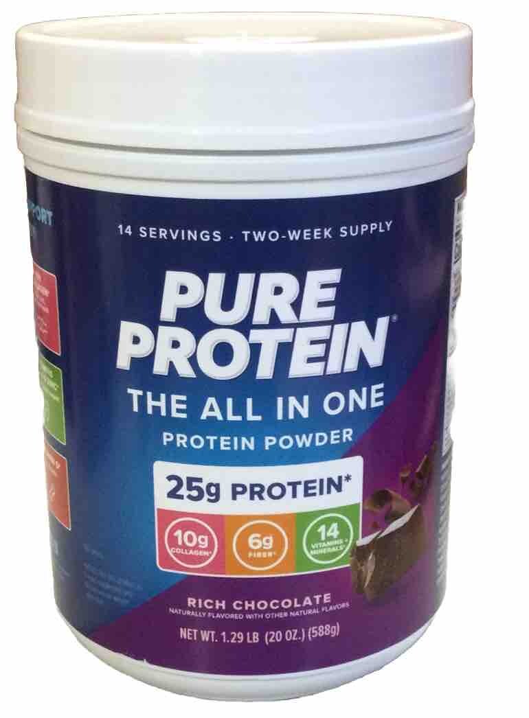 (2) Pure Protein The All in One Protein Powder - 1.29 lbs Rich ...