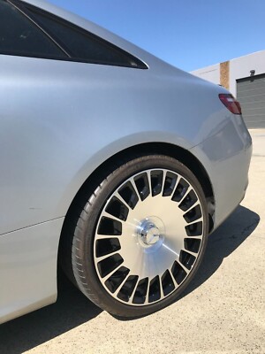 20X8.5 20x9.5 5X112 BLACK MACHINED WHEELS FIT MERCEDES S430 S550 CLS550 ...