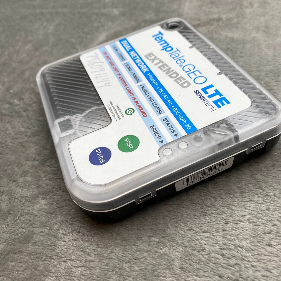 Sensitech Temptale Geo LTE Cat-M1 Real-Time Temperature Monitor Dual ...