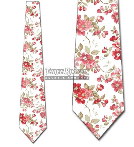 Floral Ties Mens Wedding Tie Spring Flower Necktie | eBay