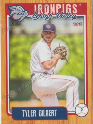 2019 Lehigh Valley IronPigs Tyler Gilbert RC Rookie Philadelphia ...