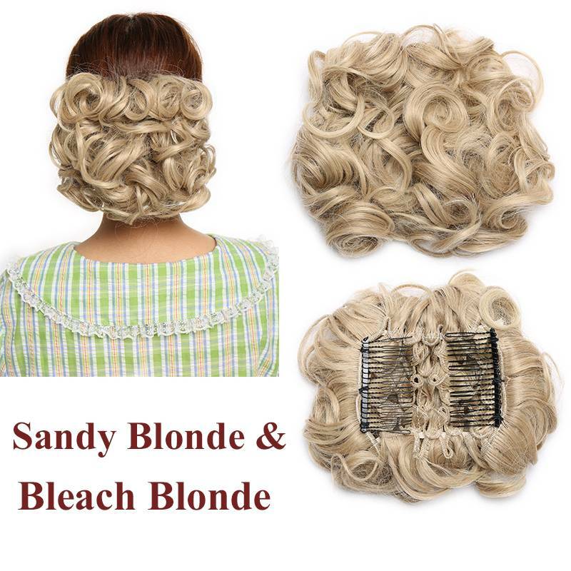 Extra LARGE Chignon Scrunchie Bun Hair Extension AS Human Natural ...