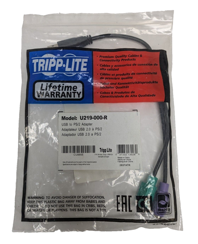 New Tripp Lite U219-000-R USB to PS/2 Adapter Converter 37332130280| eBay