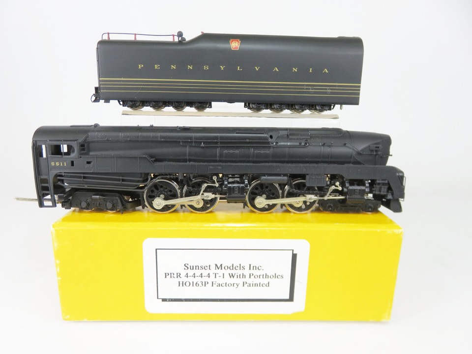 Sunset Models Brass HO Scale PRR Pennsylvania 4-4-4-4 T1 Duplex Steam ...