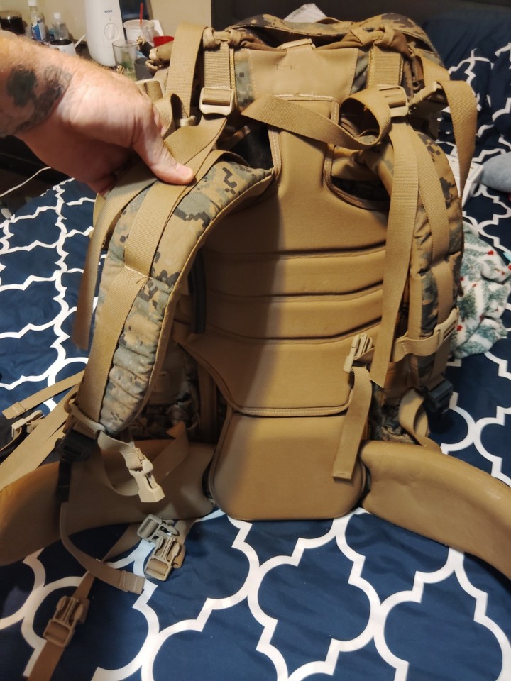 USMC MARINE CORPS WOODLAND DIGITAL MARPAT ILBE RUCKSACK MAIN PACK LARGE ...