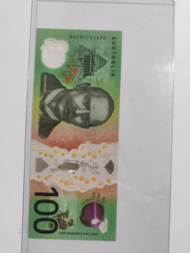 Australian $100 Dollar banknote First Prefix AA201743476 UNC | eBay ...