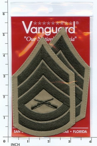 USMC Marines FEMALE Gunnery Sergeant Chevrons GUNNY GySgt E7 PATCH set ...