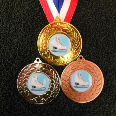 Ice Skating Medal & Ribbon Engraved Club School Award Trophy 50mm | eBay UK
