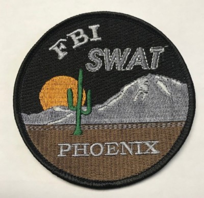 DOJ FBI SWAT Special Weapons and Tactics Teams Phoenix Round Cloth ...