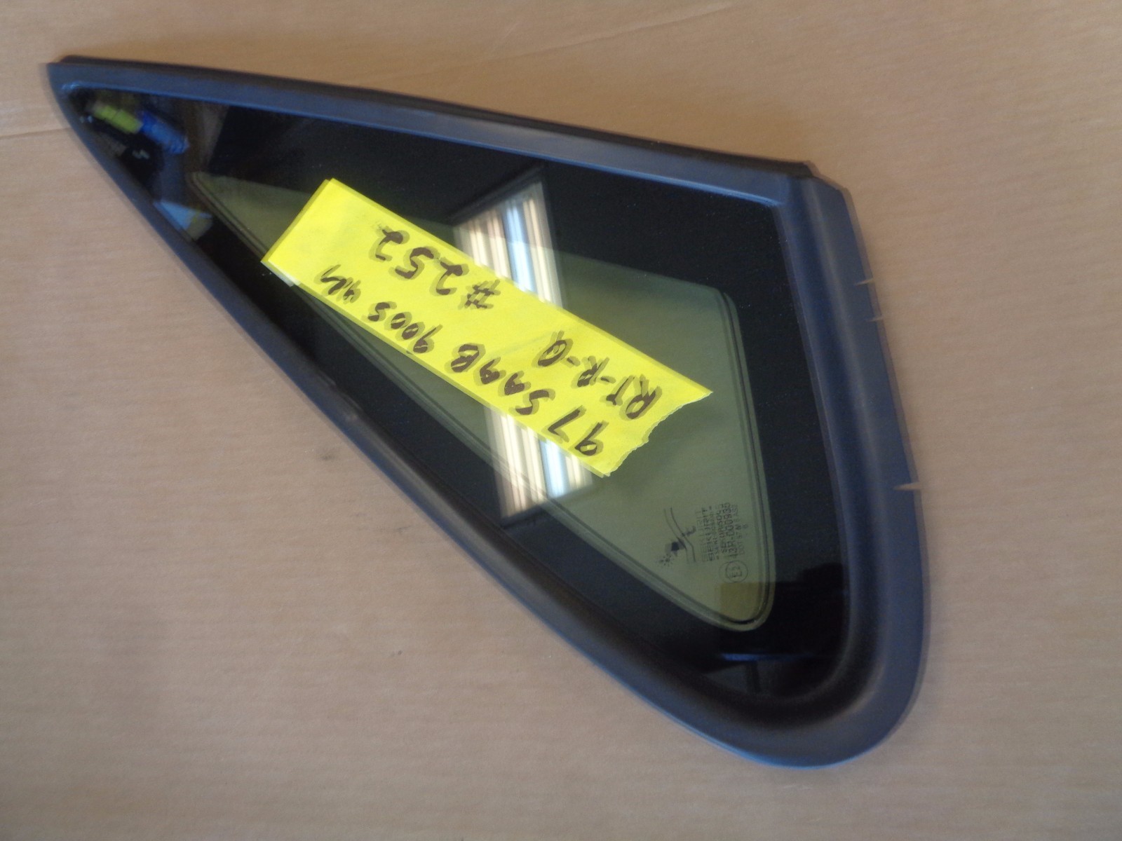 1997 saab 900s 900 s right rear passenger side quarter panel glass ...