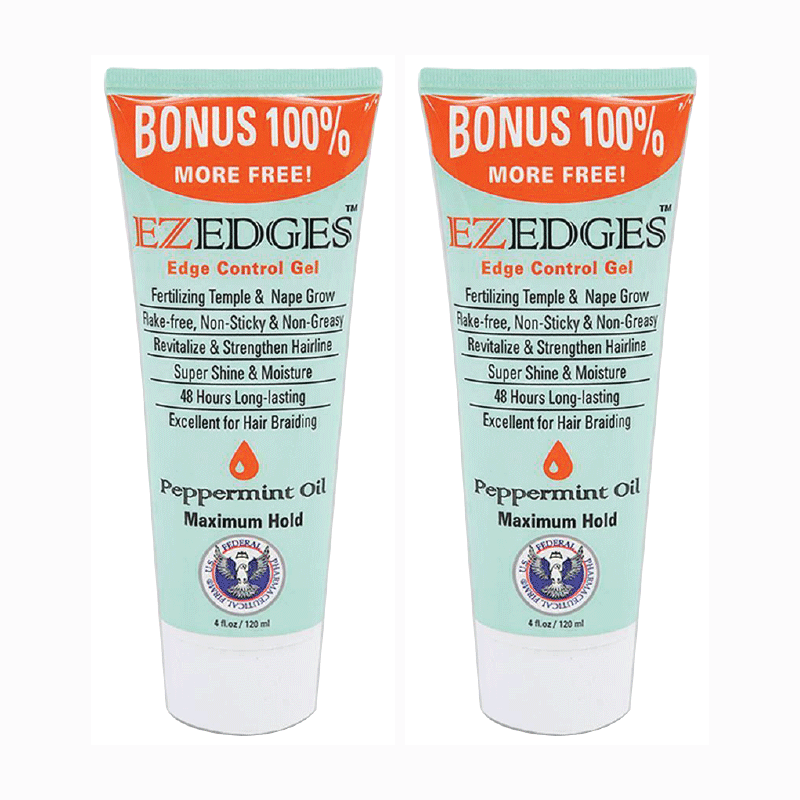 EZ EDGES Edge Gel (Tube) Peppermint Oil, 4 oz. ( 2 Pack ) ** Free ...