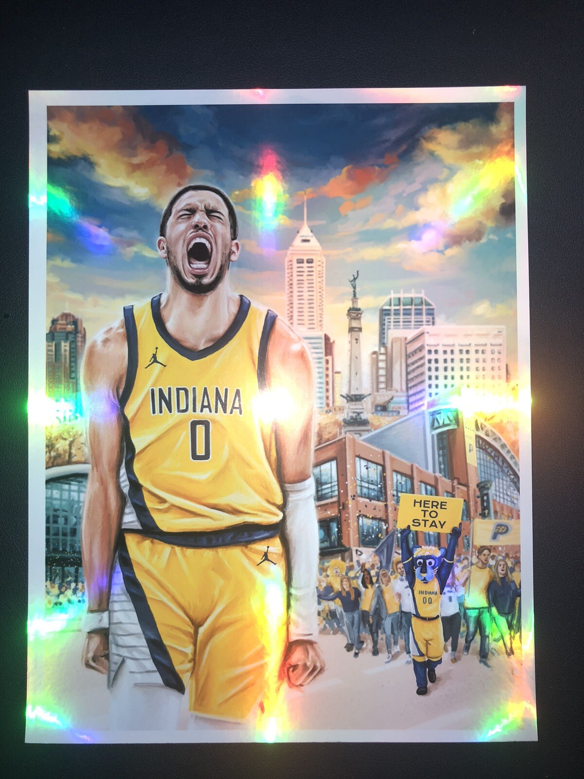 Tyrese Haliburton Indiana Pacers NBA Holographic 11x14 Matted Frame | eBay