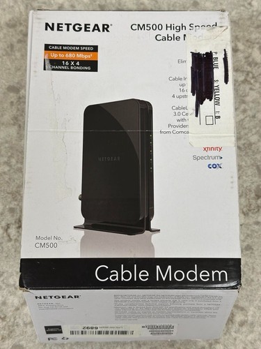 NETGEAR CM500b.DOCSIS 3.0 High Speed Cable Modem, Compatible w/ Cable Providers | eBay