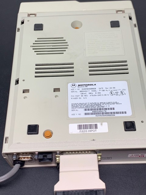 Motorola FT 100s External Multiplexer DSU / CSU T1 for sale online | eBay