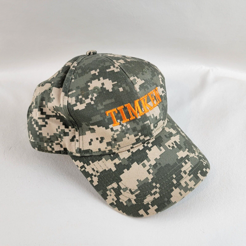 Timken Hat Mens Adjustable Green Hook Loop Cap Digital Camo Timken ...