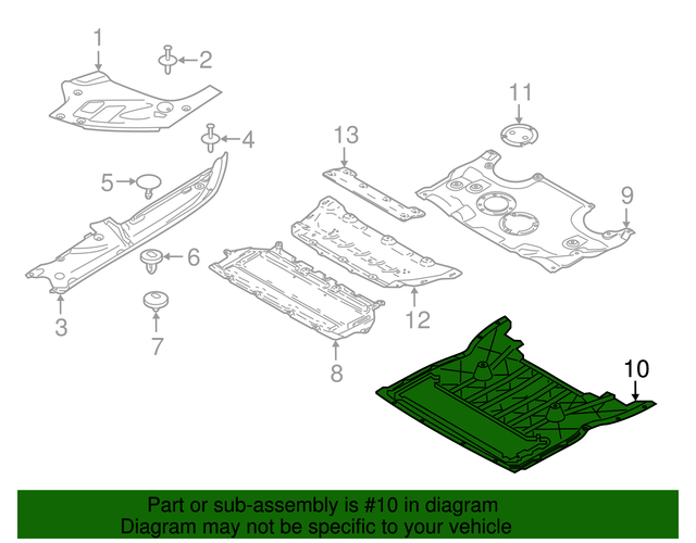 Original BMW 51758060091 511643-10 Engine Compartment Shield for sale ...