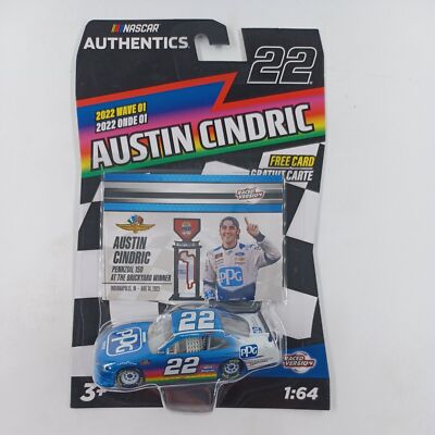 Austin Cindric #22 PPG Indianapolis Win NASCAR Authentics 2022 Wave 1 1 ...