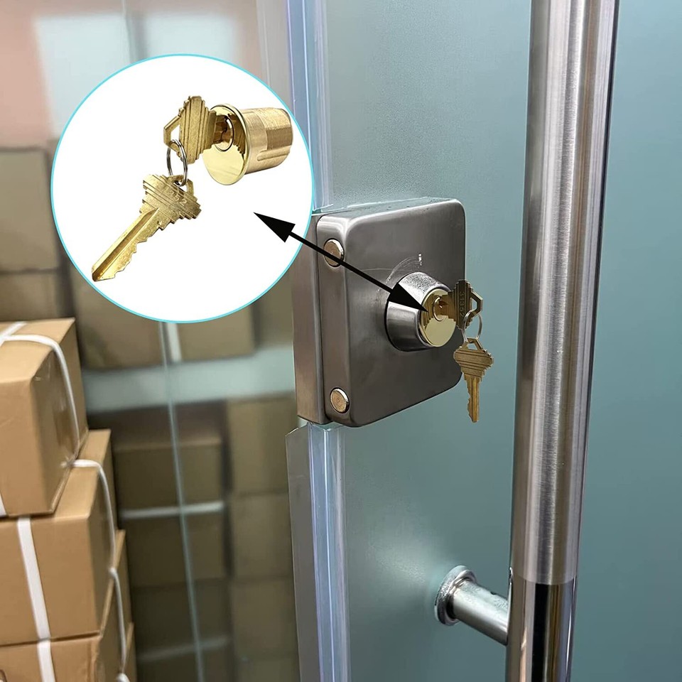 2PCS Mortise Lock SC1 Keyway 1 /4" Cylinders Adams Rite Type Keyed ...