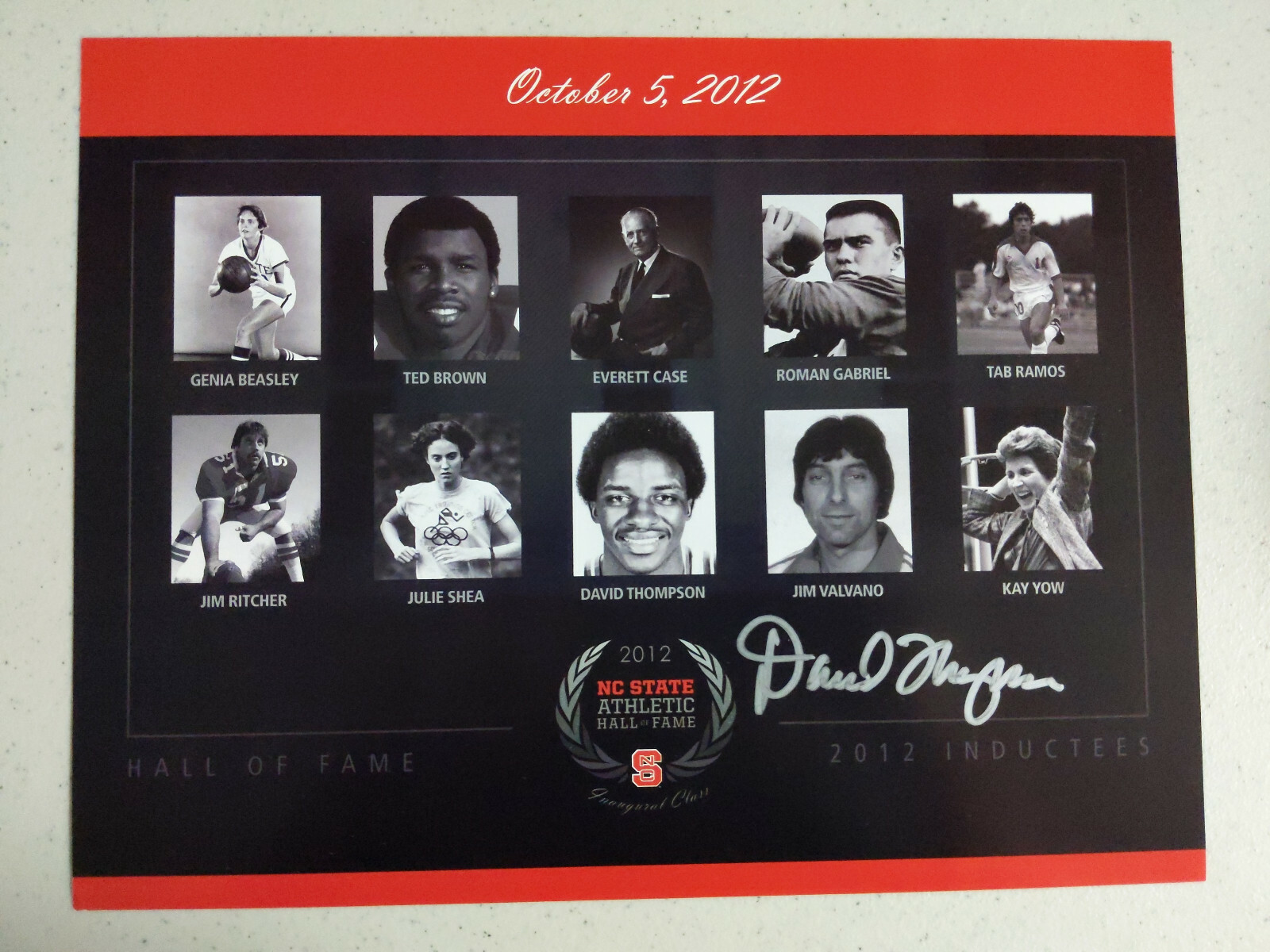 David Thompson Autographed Memorabilia | Signed Photo, Jersey ...