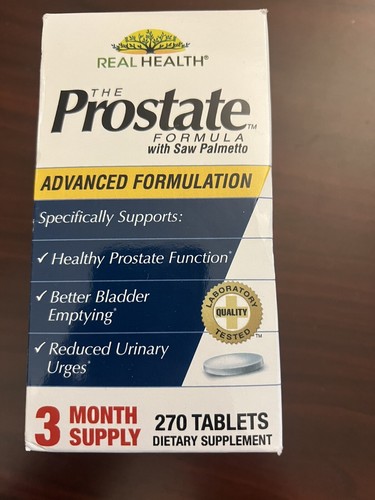 Real Health The Prostate Formula Saw Palmetto 270 Tablets 3 Month ...