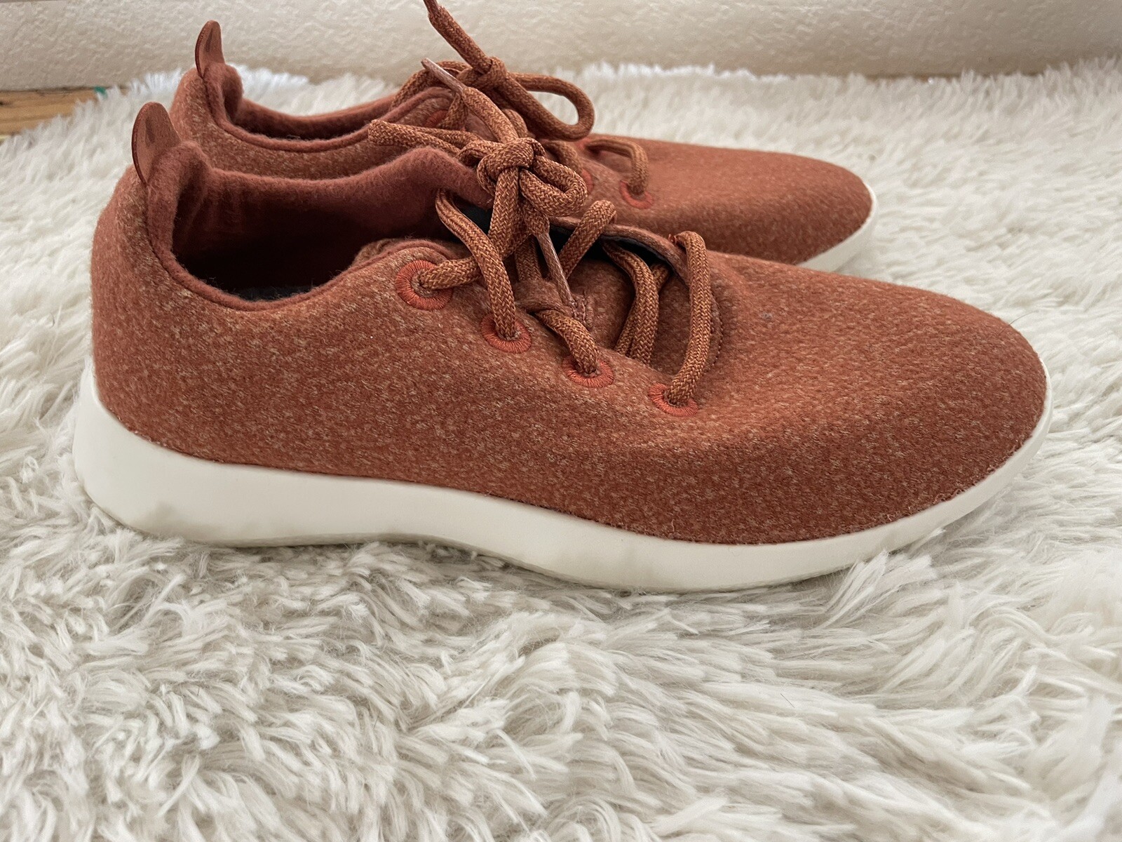 NWOT Allbirds Wool Runners Shoes Sneakers Orange Women's size 8