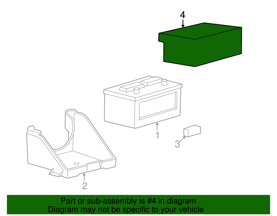 Genuine OEM Ford Battery Heat Shield Cover F6UZ10A682AA | eBay