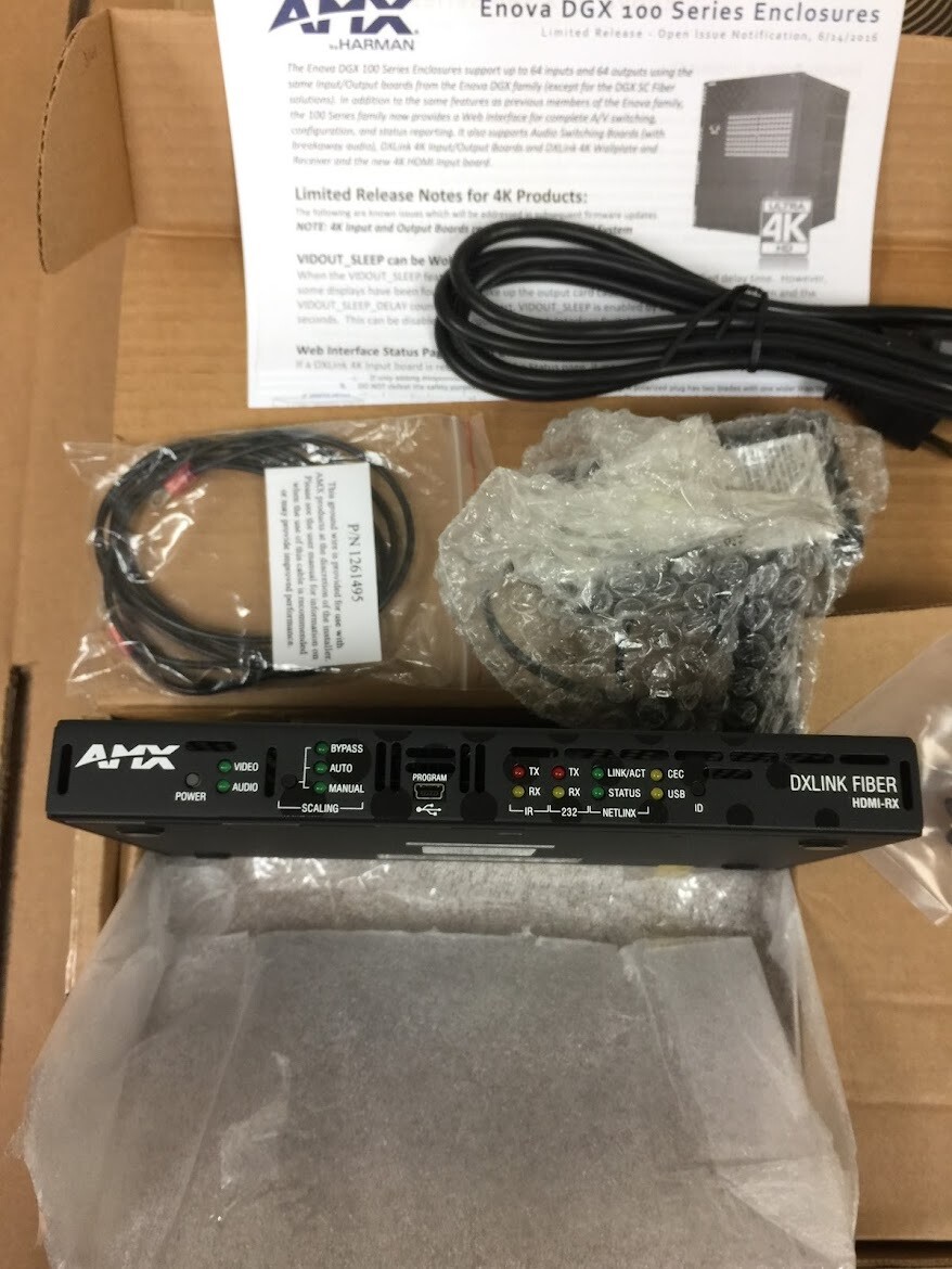 AMX FG1010-562MX-DXF-RX-MMD DXLink HDMI Multimode Fiber Receiver Module ...